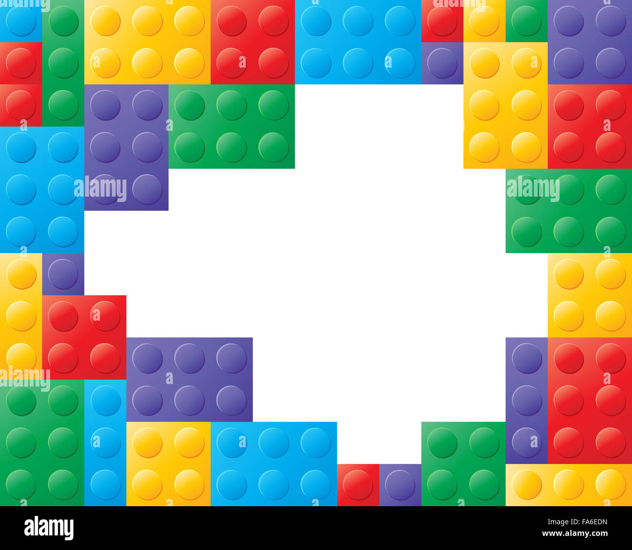 an illustration of colorful building blocks in red yellow green blue ...