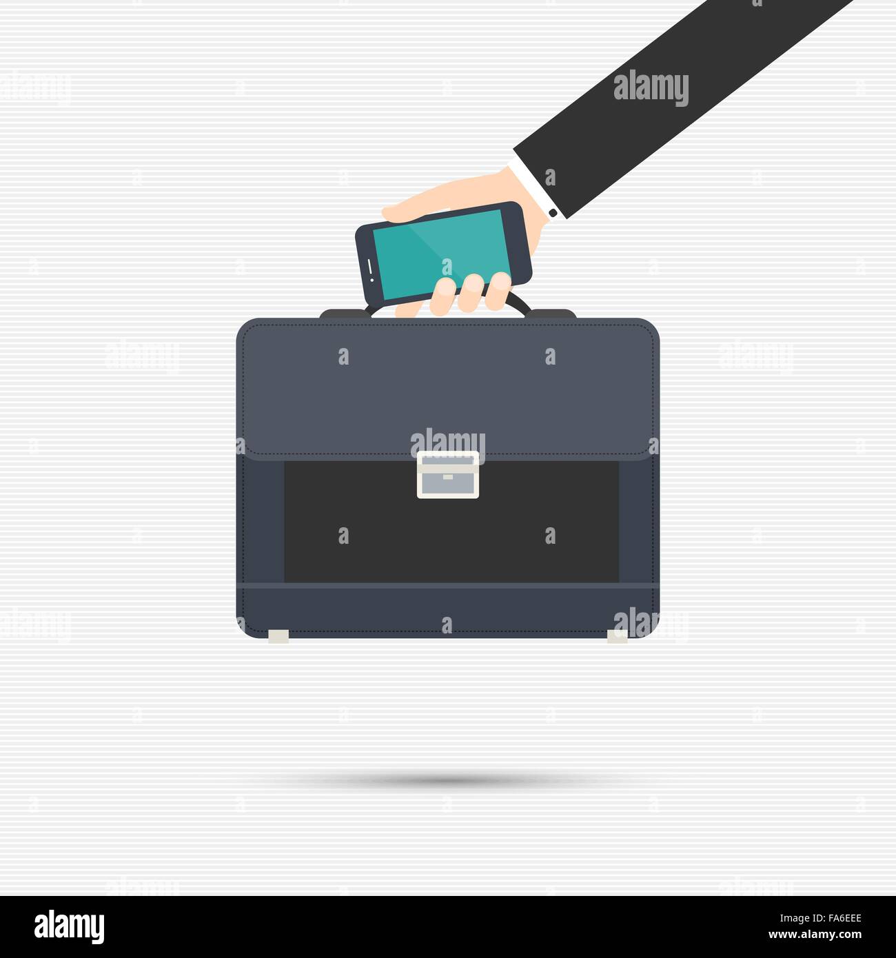 Man running briefcase Stock Vector Images - Alamy