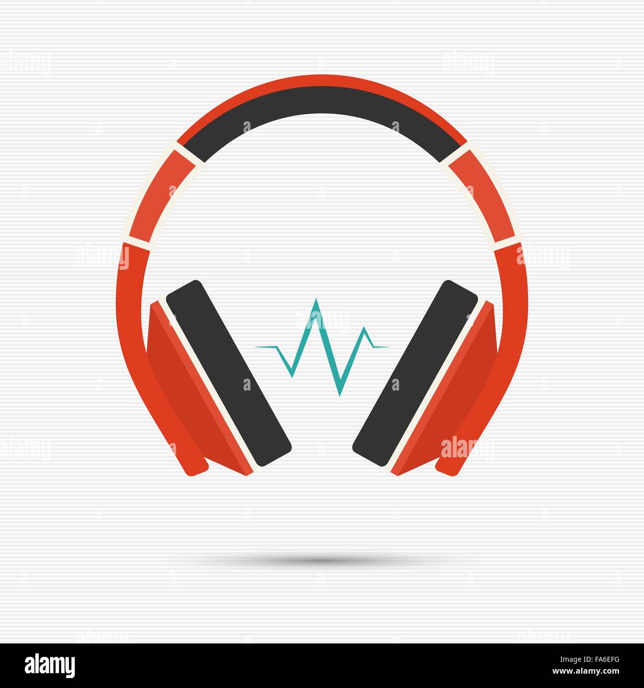 Vector illustration of headphones for your design Stock Vector Image ...