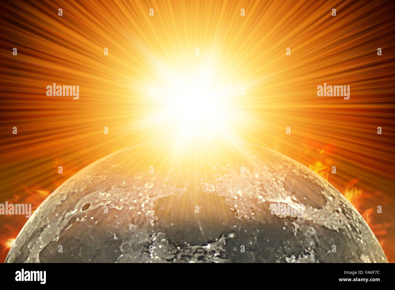Sun and Moon Stock Photo - Alamy