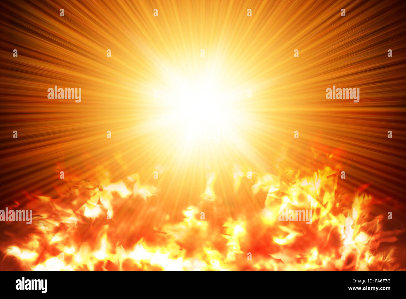 Sun in space Stock Photo - Alamy