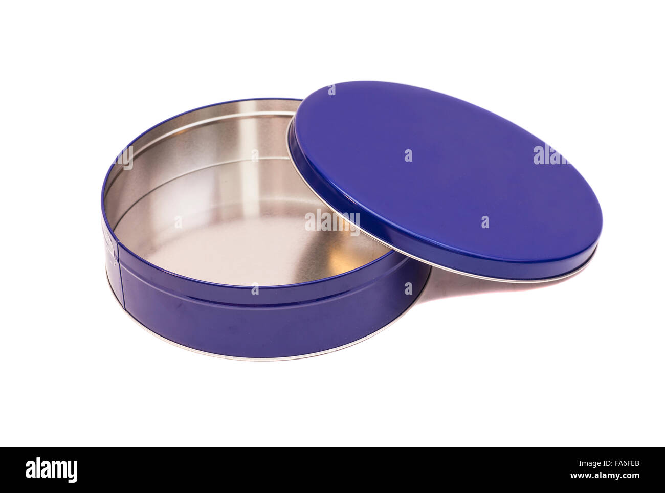 Blue Open Metal Box Stock Photo - Alamy
