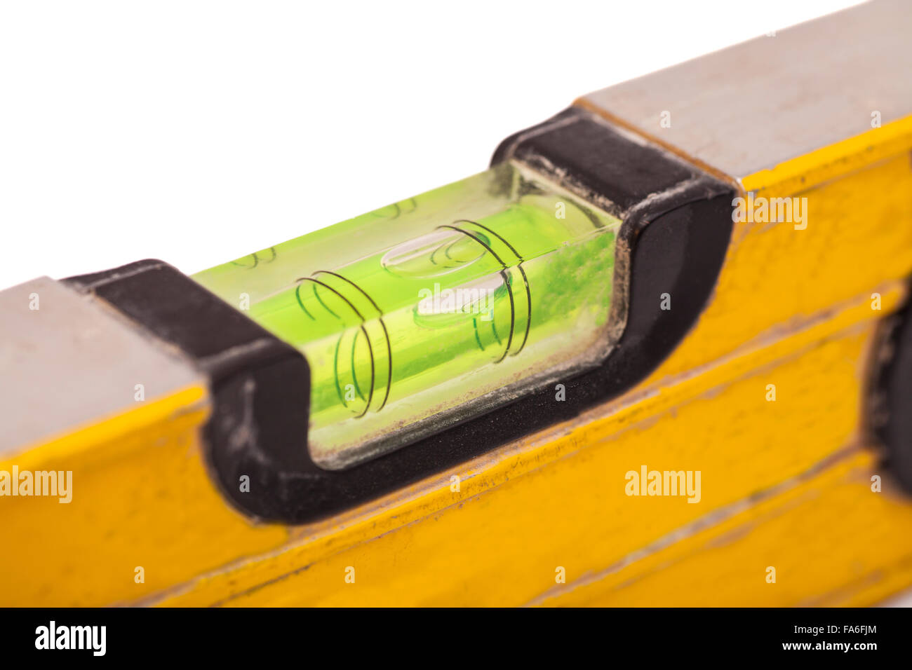 Yellow building level, isolated on white background Stock Photo - Alamy