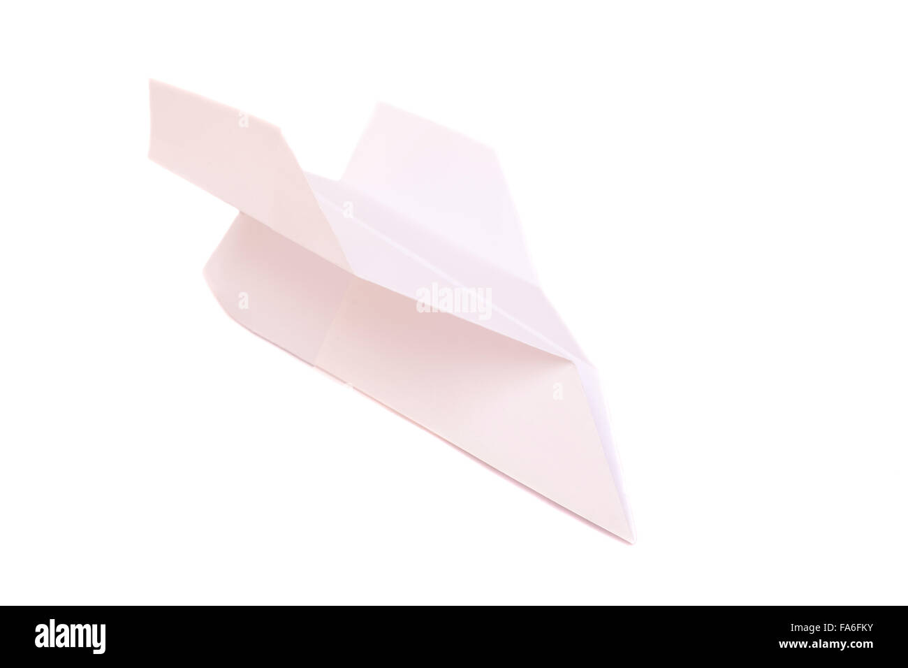 Origami airplane isolated on white Stock Photo - Alamy