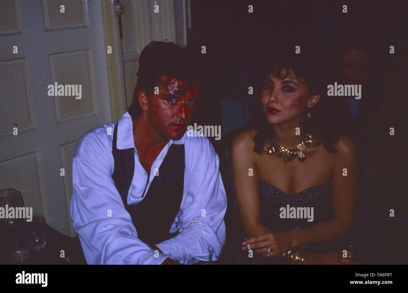 London.UK. Steve Strange (born Steven John Harrington) and Marie Helvin ...
