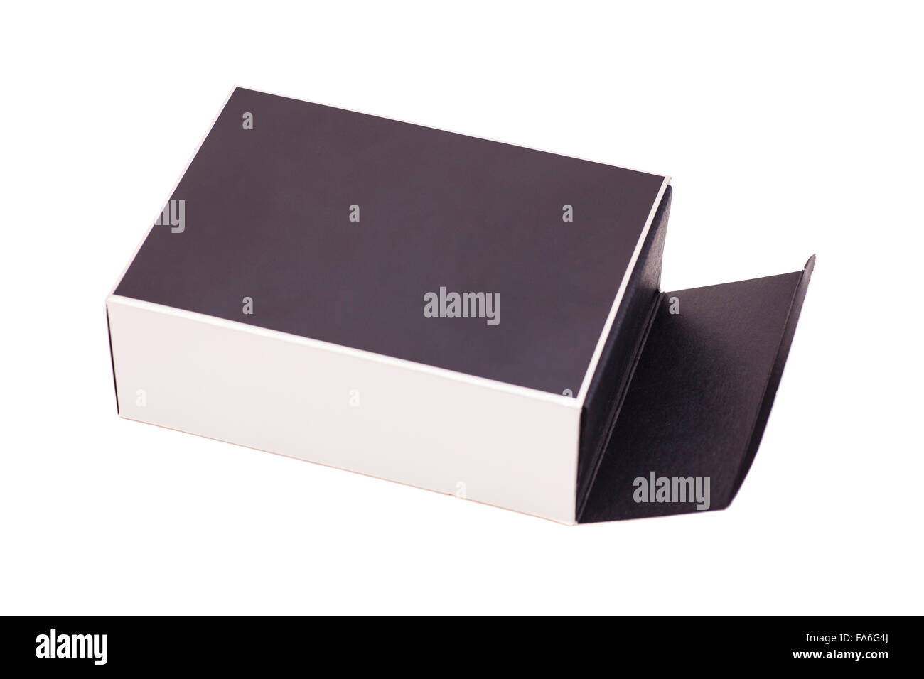 Opened box isolated on white background Stock Photo - Alamy