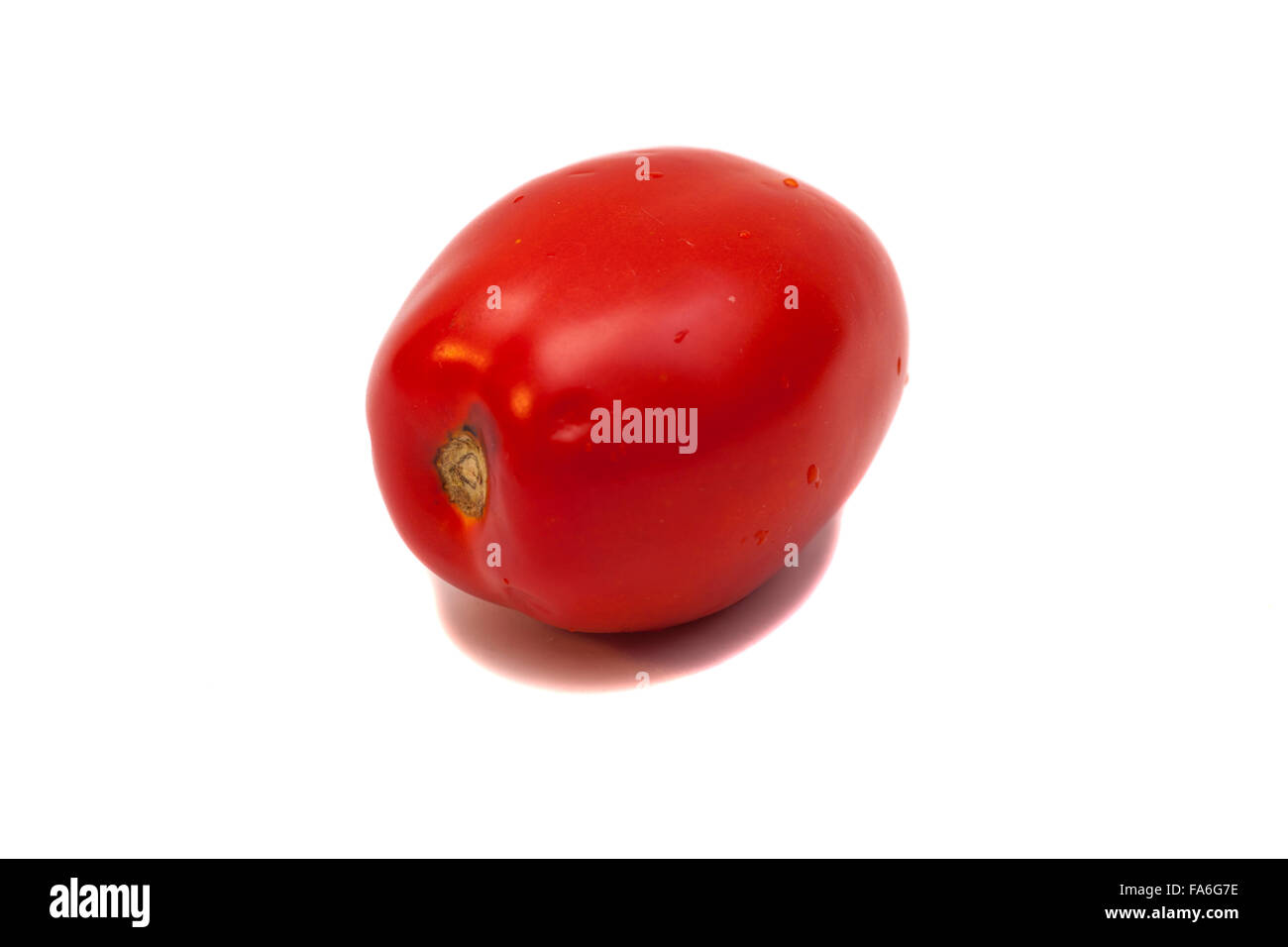 Tomato with drops isolated on white background Stock Photo - Alamy