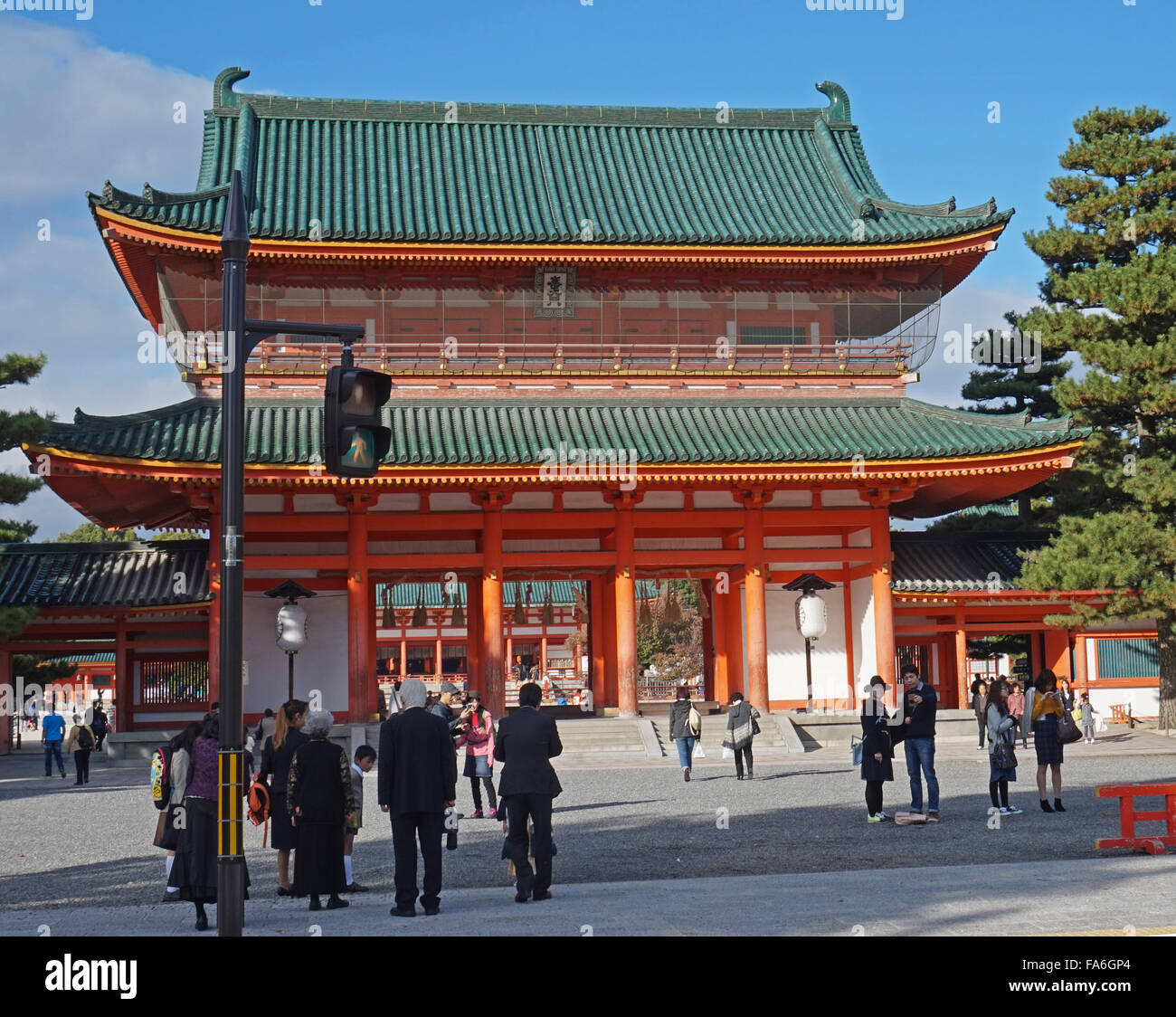 The entrance to the heian shrine hi-res stock photography and images ...