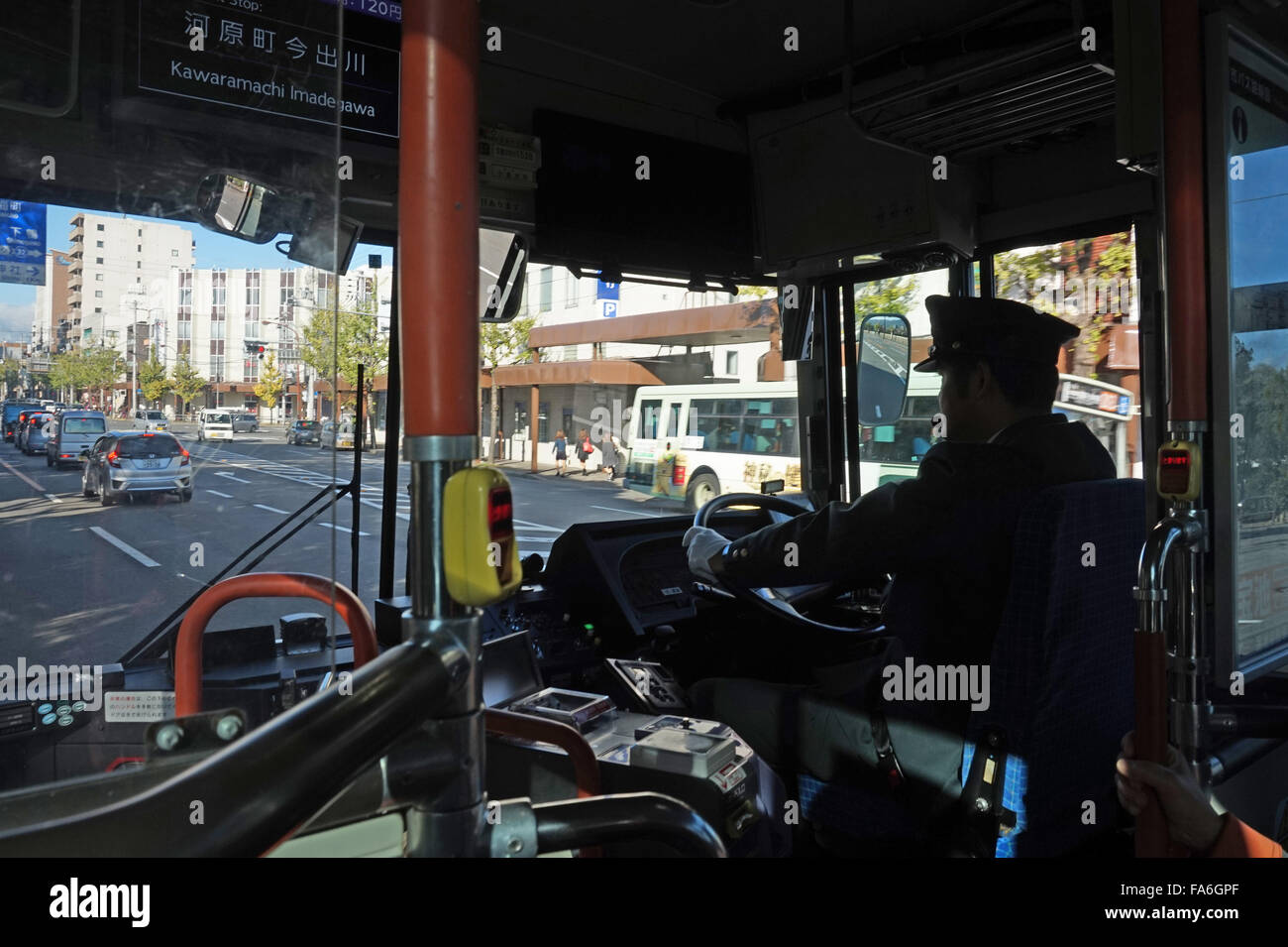 A bus driver, Kyoto, Japan Stock Photo - Alamy