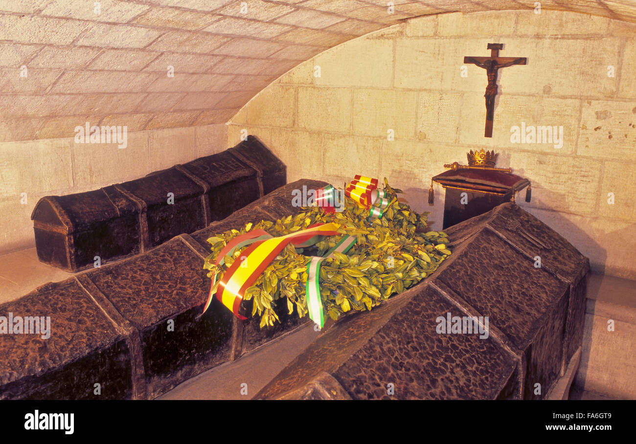 Sepulchres of Catholic Monarchs in crypt of the cathedral Royal Chapel ...