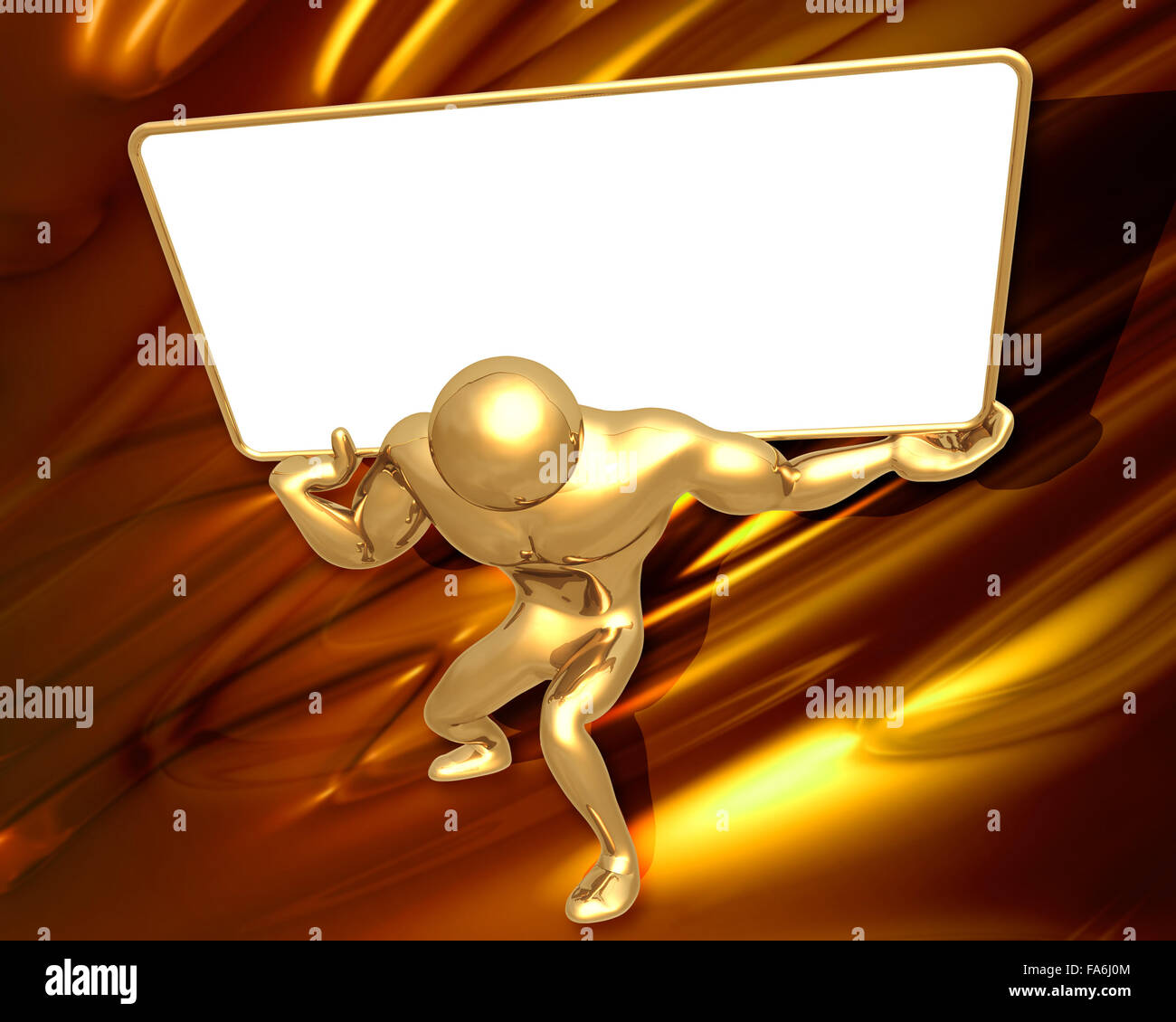 3D Presentation Concept Background Person Holding A Sign Stock Photo ...