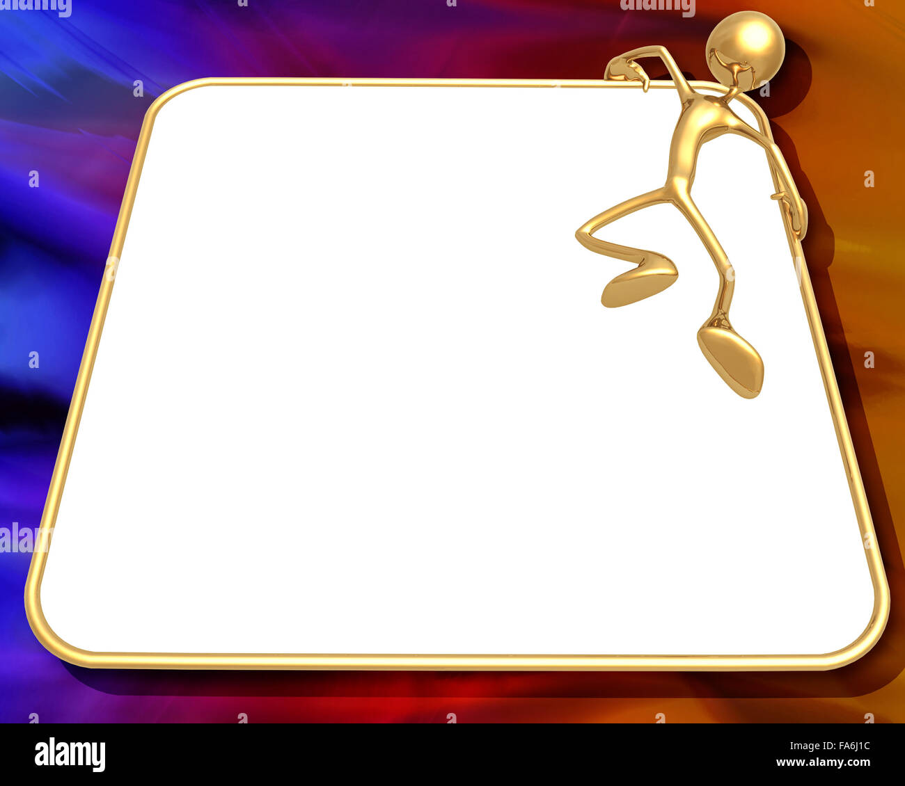 3D Presentation Concept Background Person Holding A Sign Stock Photo ...