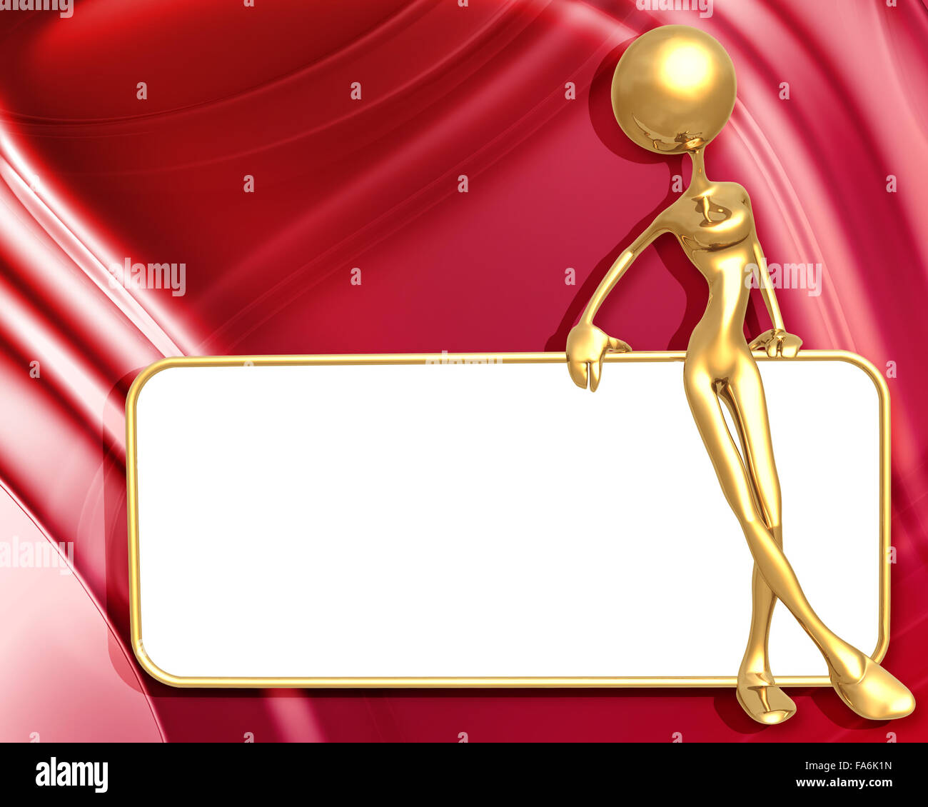 3D Presentation Concept Background Person Holding A Sign Stock Photo ...