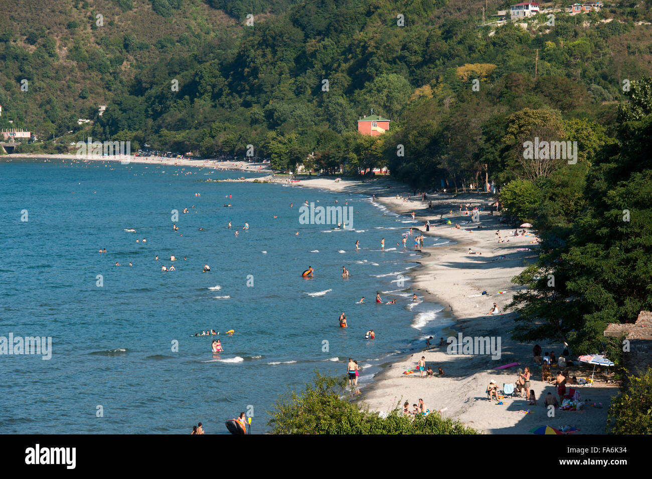 Türkei, westliche Schwarzmeeküste, Provinz Ordu, Strand von Caka beim ...