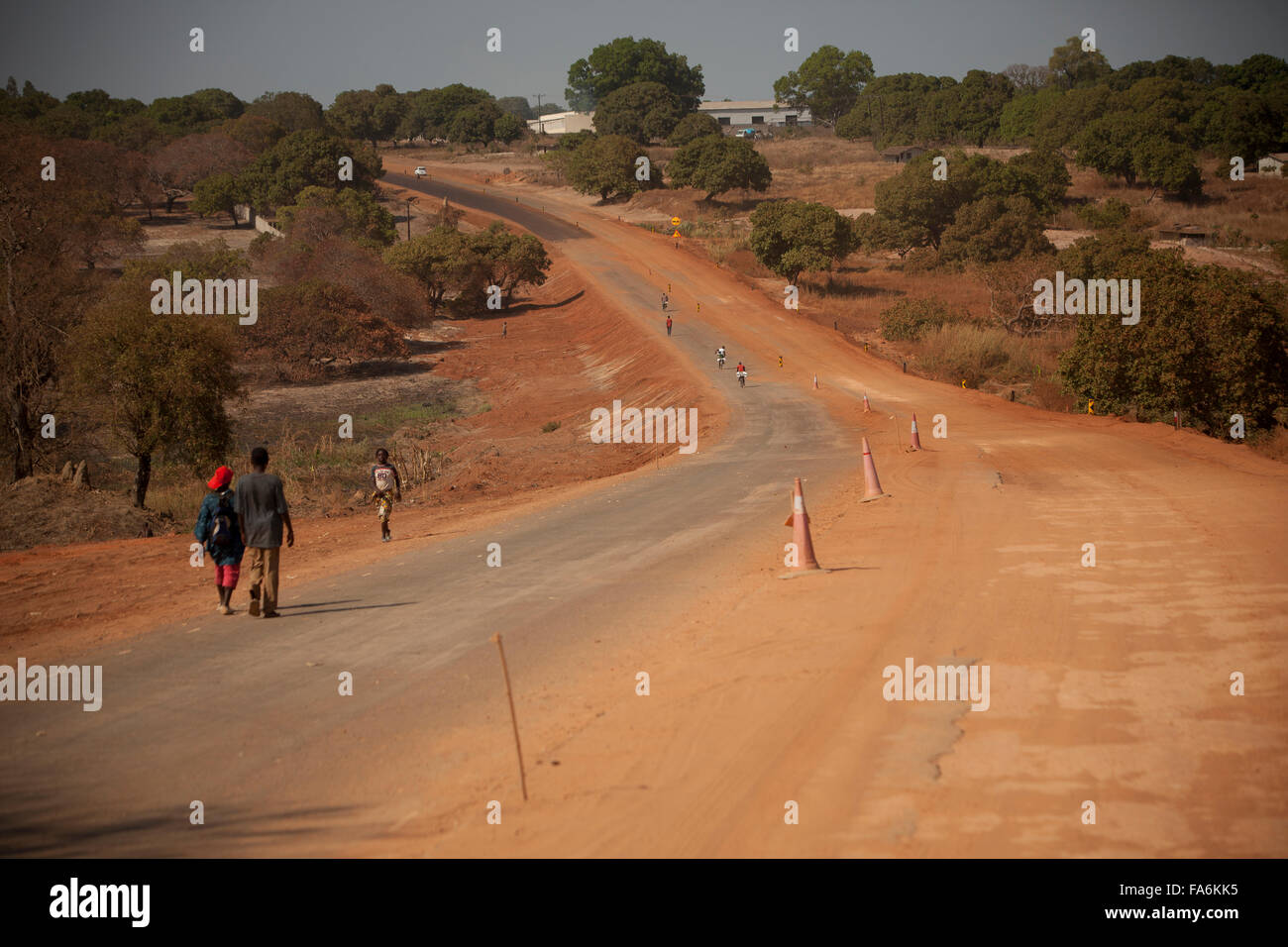 The Namialo to Rio Lurio Road in Northern Mozambique undergoes ...