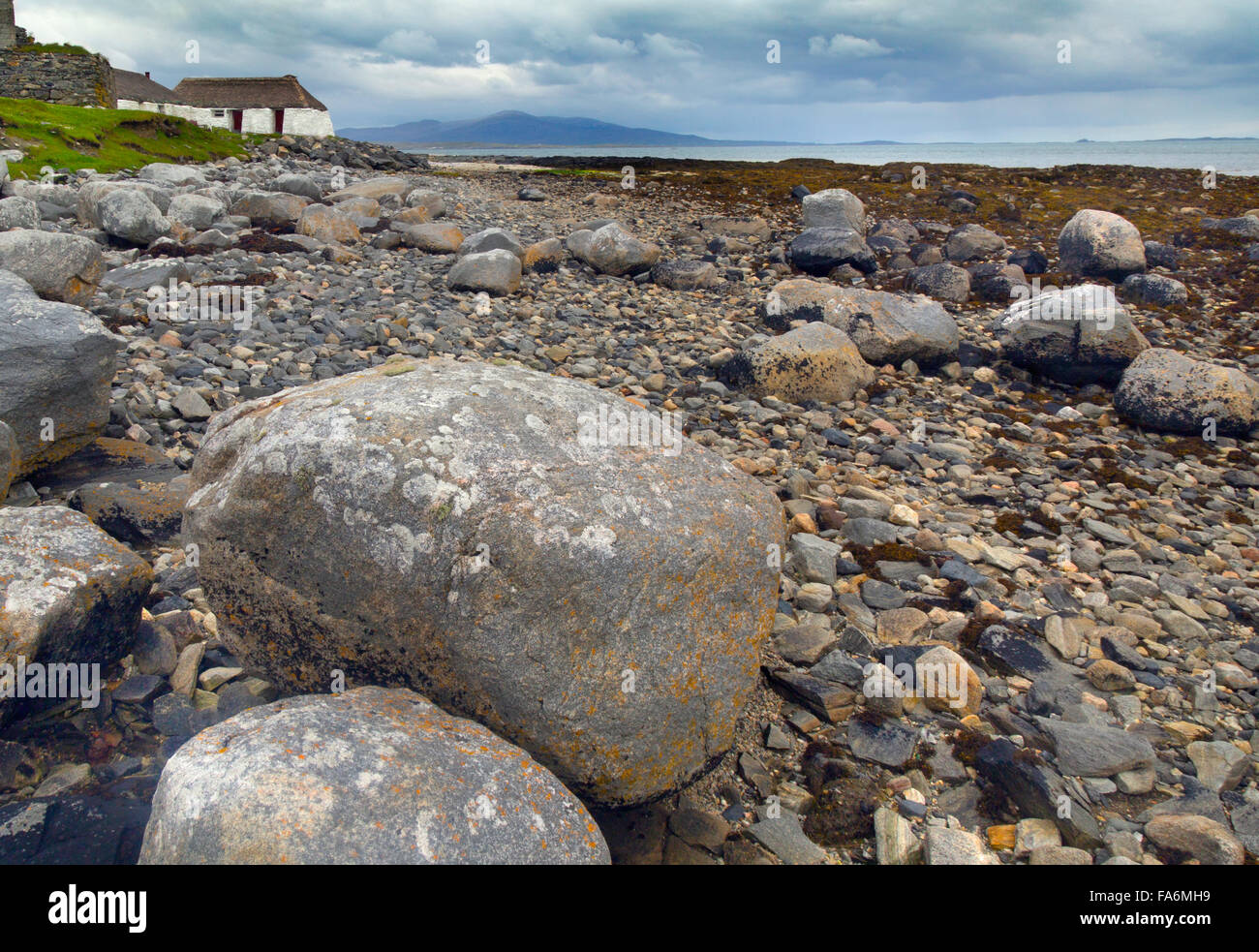 Gatliff hostel in traditional croft farm house on Berneray Hebrides ...