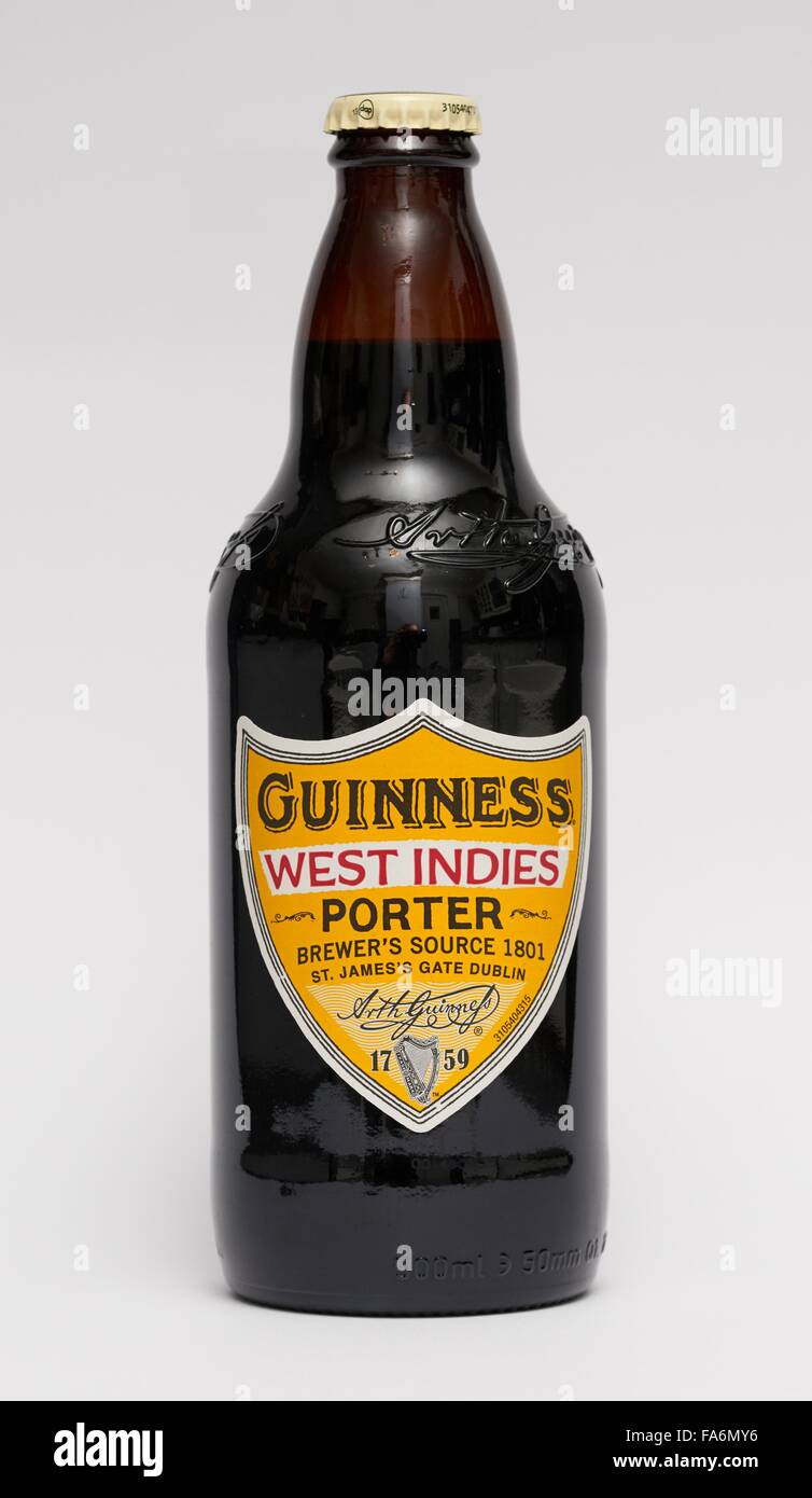 A bottle of Guinness West Indies Porter Stock Photo - Alamy
