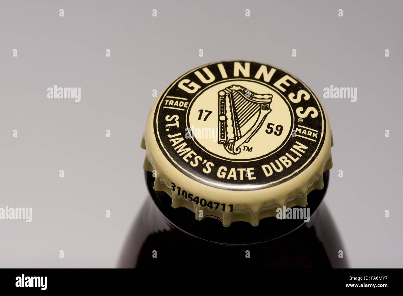 A Guinness bottle top Stock Photo - Alamy