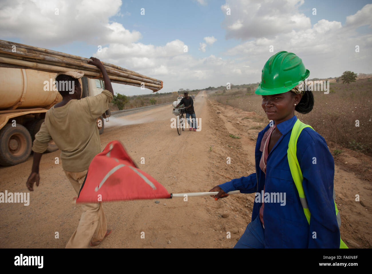 The Namialo to Rio Lurio Road in Northern Mozambique undergoes ...
