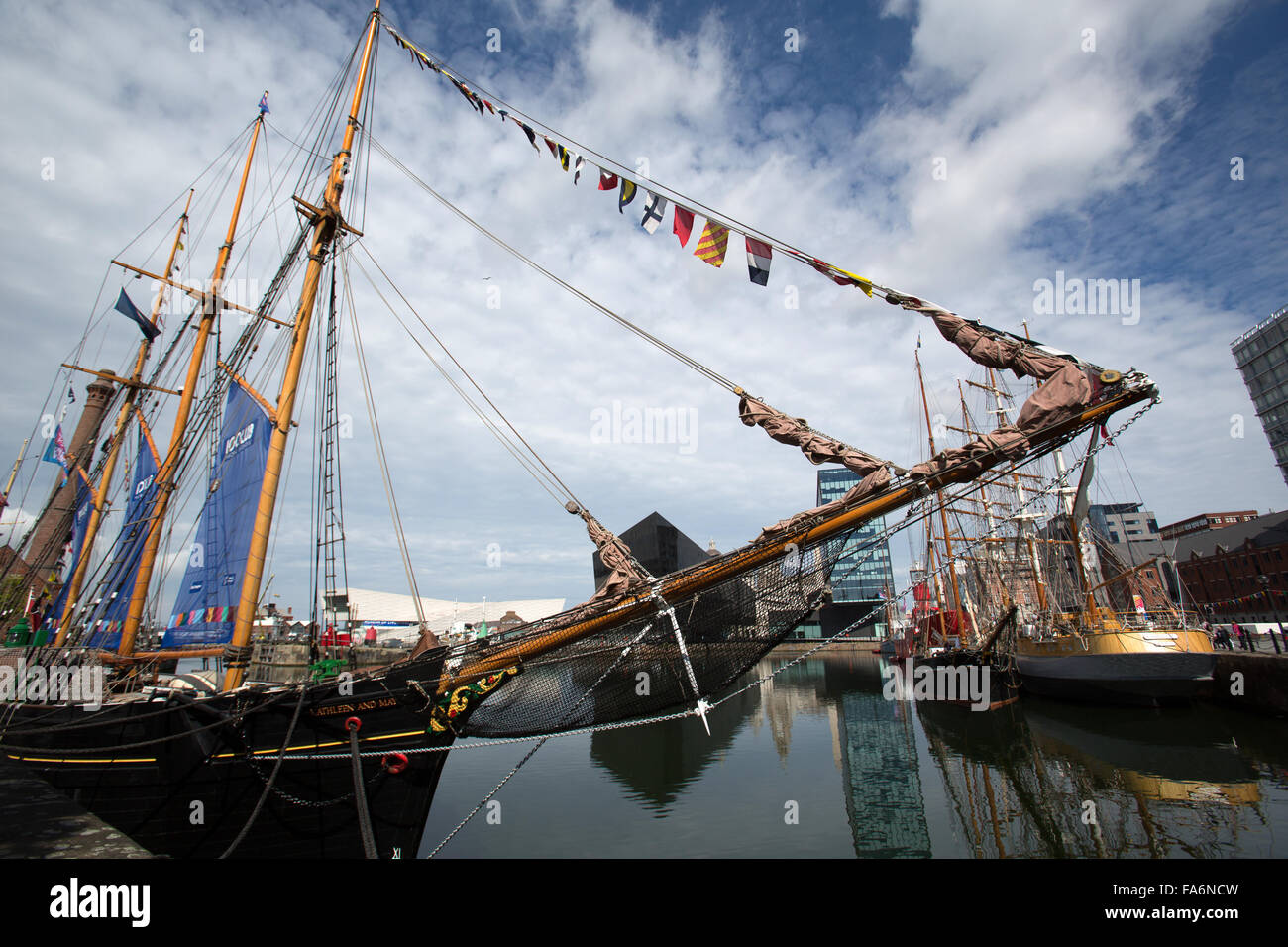 City of Liverpool, England. Picturesque view of Liverpool’s Canning ...