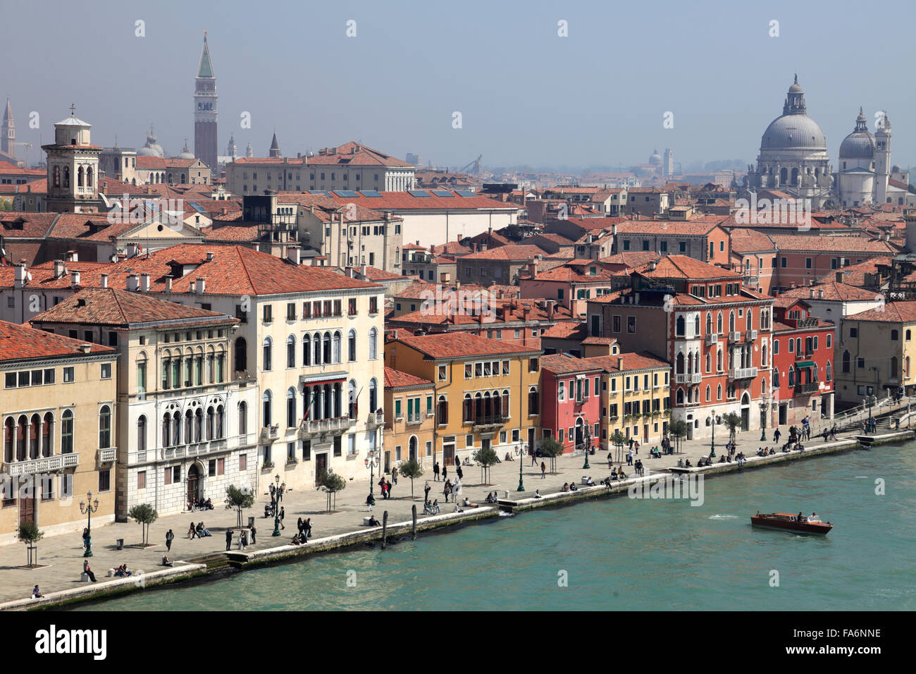 Historic waterfront buildings along venice hi-res stock photography and ...