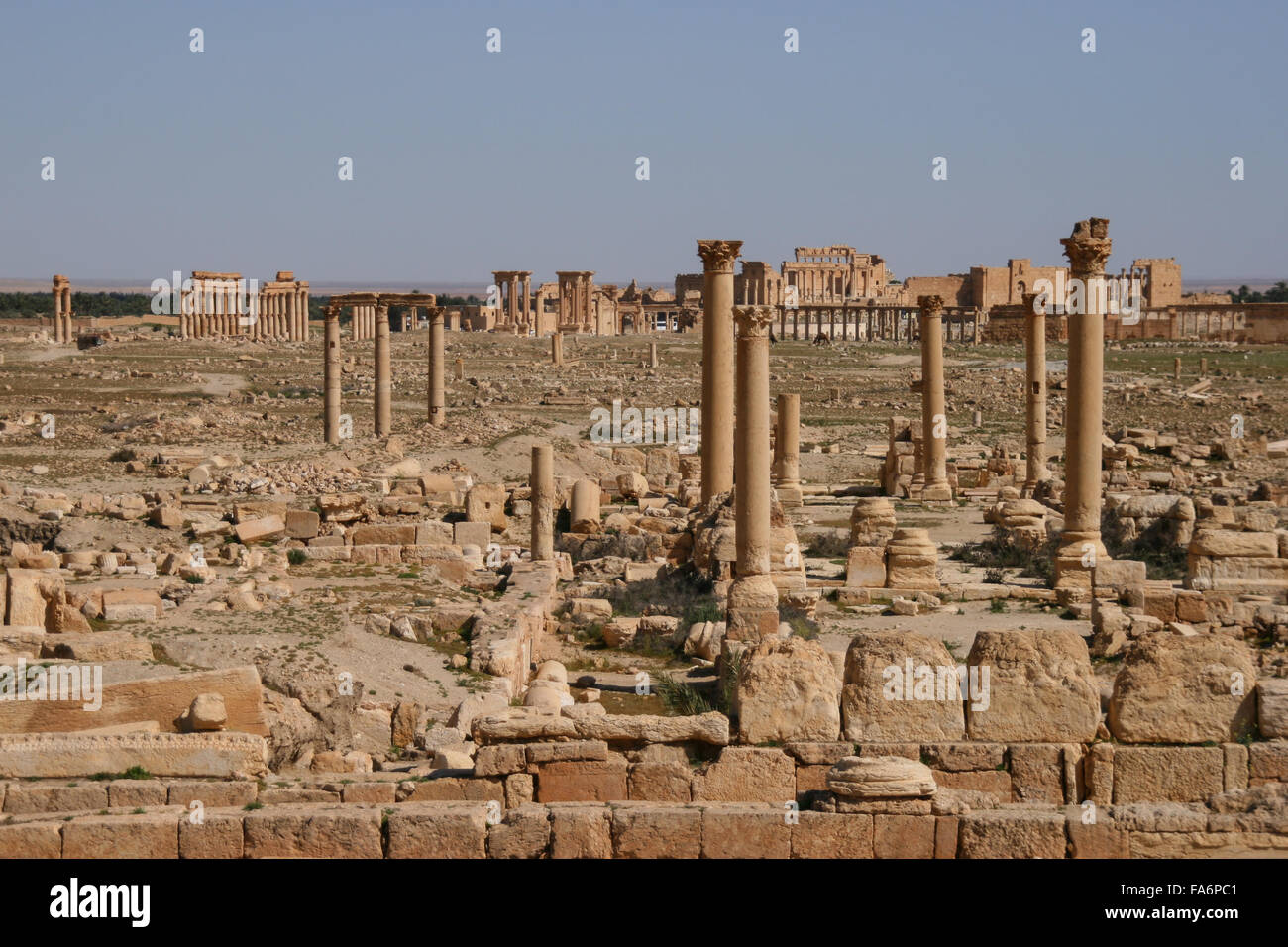 overview of Palmyra Stock Photo - Alamy