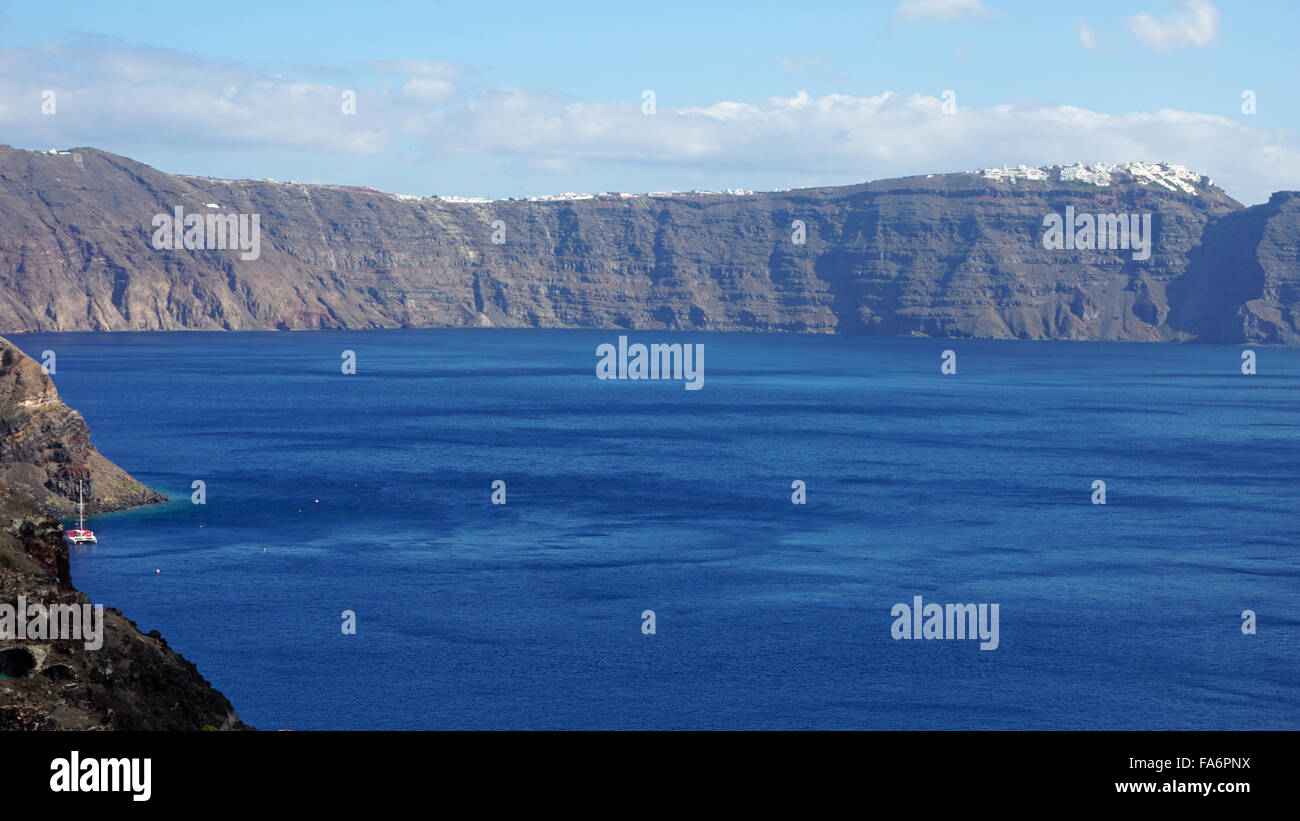 blue aegean sea in grece Stock Photo - Alamy