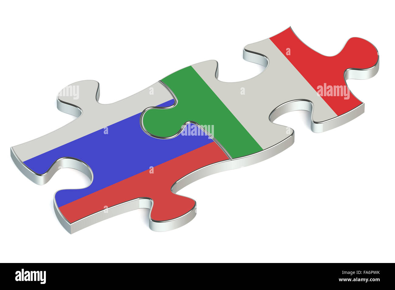 Italy and Russian Federation puzzles from flags Stock Photo - Alamy