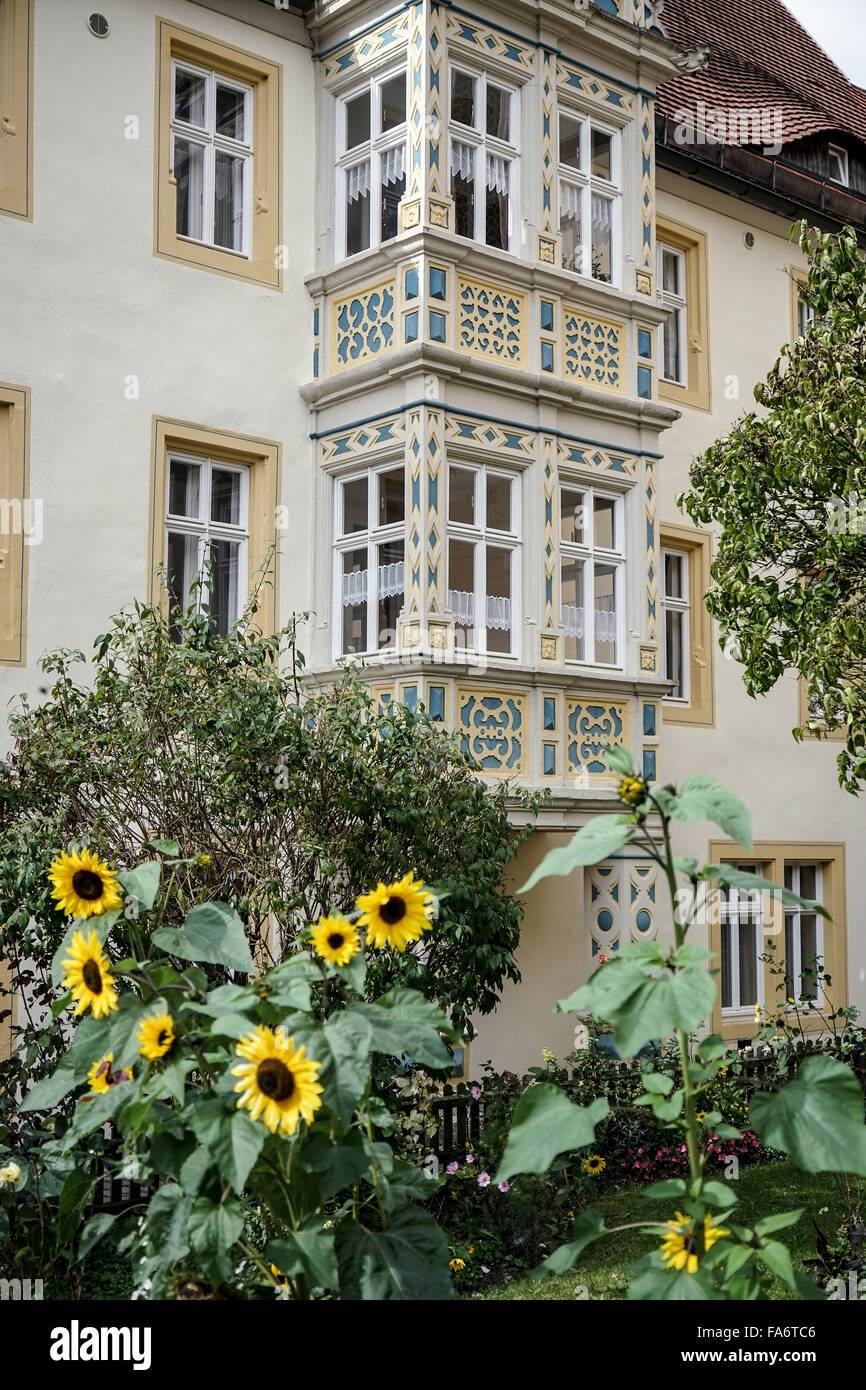Picturesque house in Rothenburg Stock Photo - Alamy