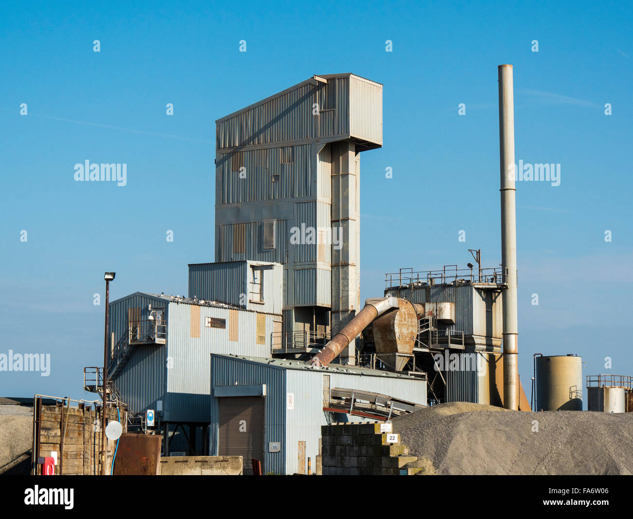 Factory at Whitstable harbour, Whitstable, Kent, UK Stock Photo - Alamy