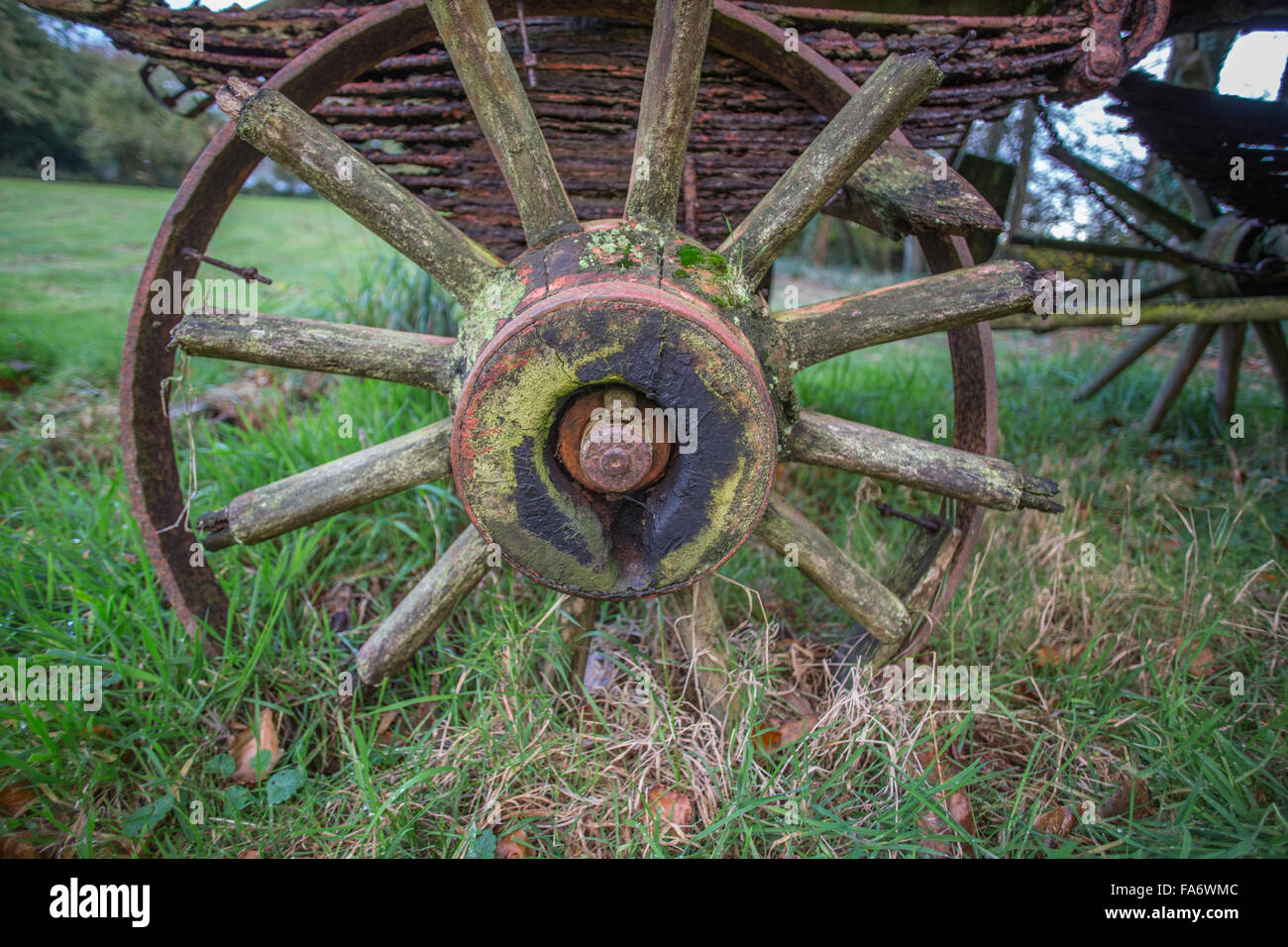 Abandoned Ruined broken down cart Stock Photo - Alamy