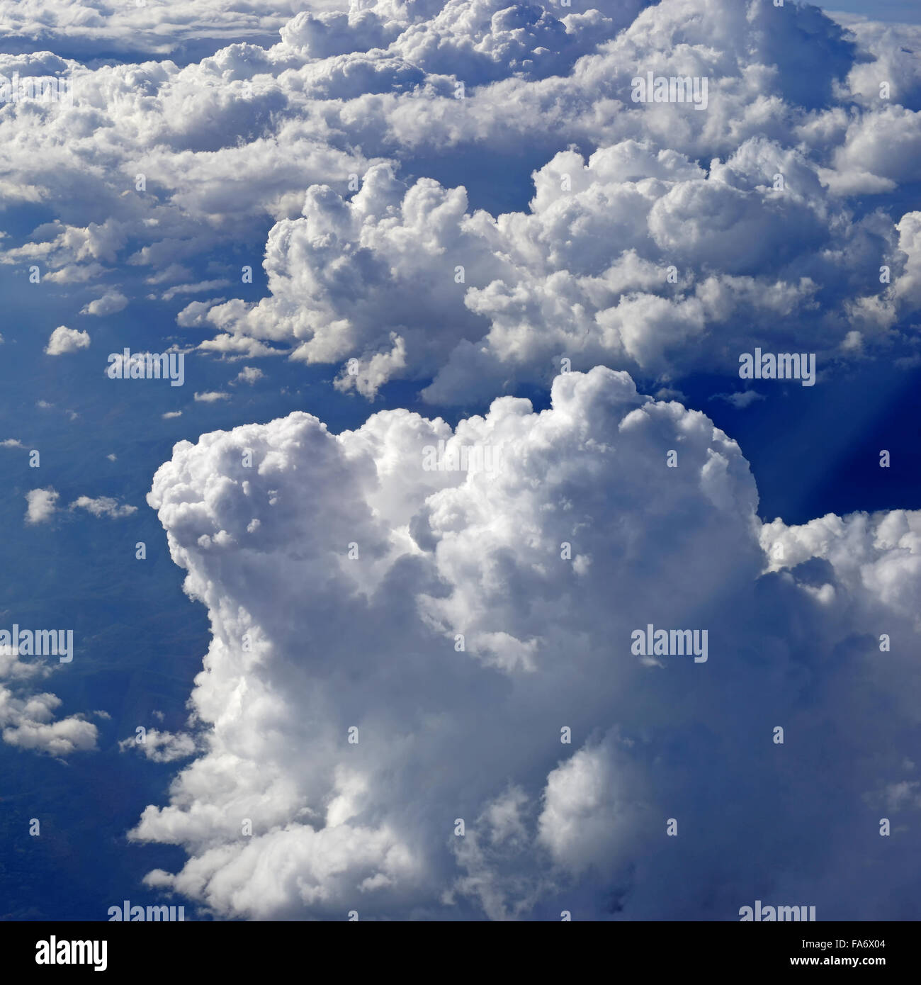 beautiful clouds view from the window of an airplane Stock Photo - Alamy
