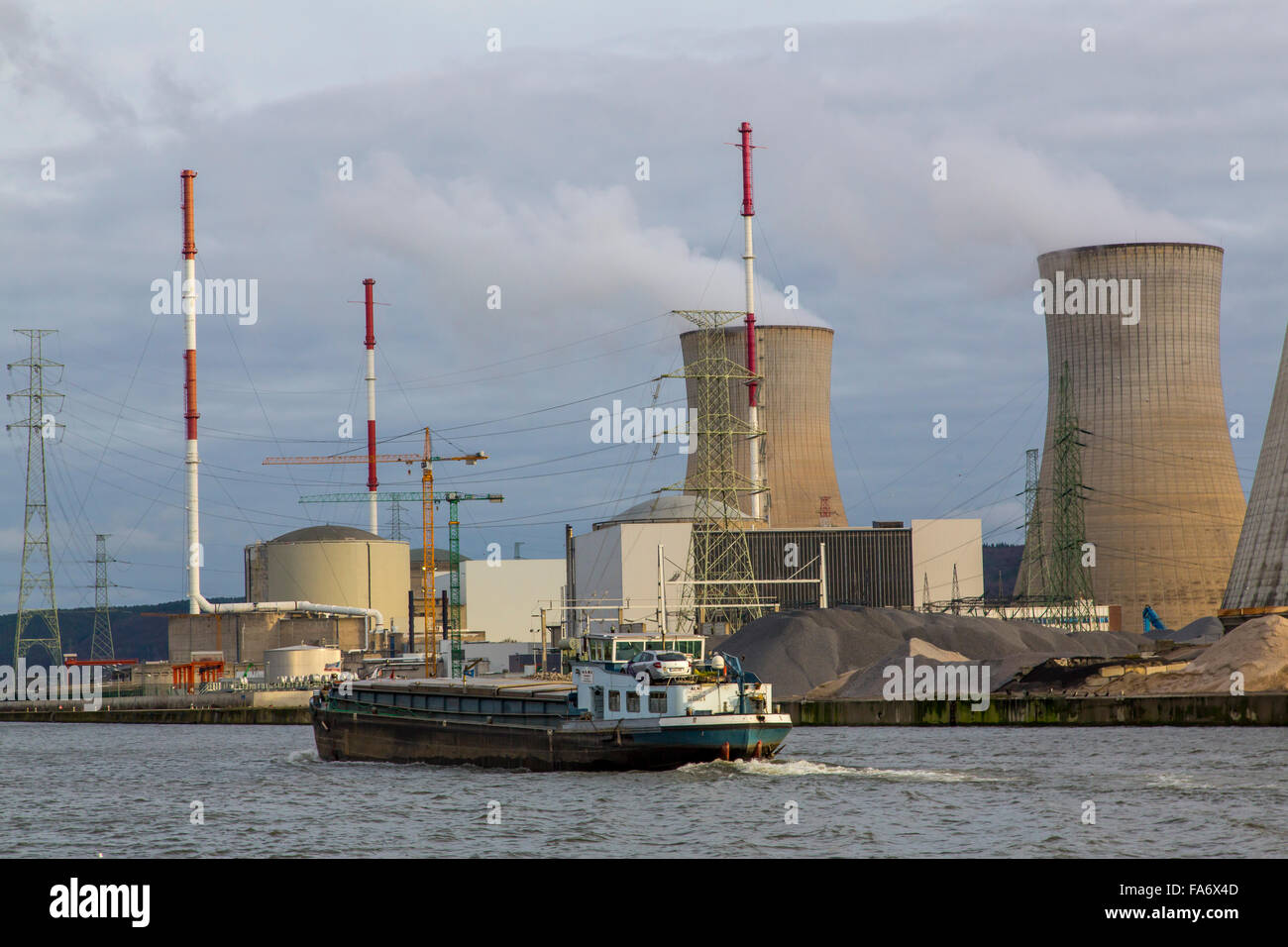 The Belgian nuclear power plant Tihange, 3 pressurized water reactor ...