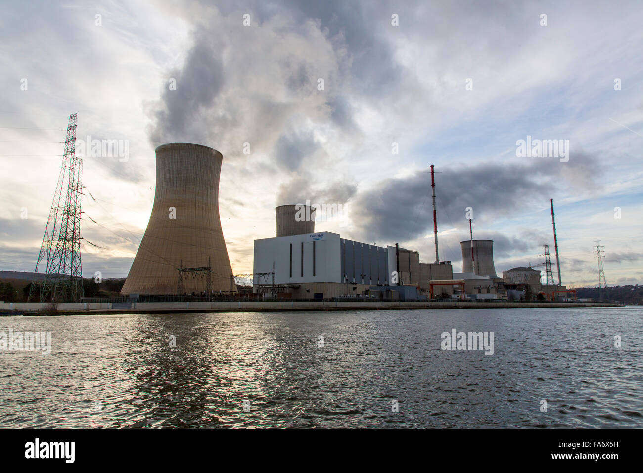 The Belgian nuclear power plant Tihange, 3 pressurized water reactor ...