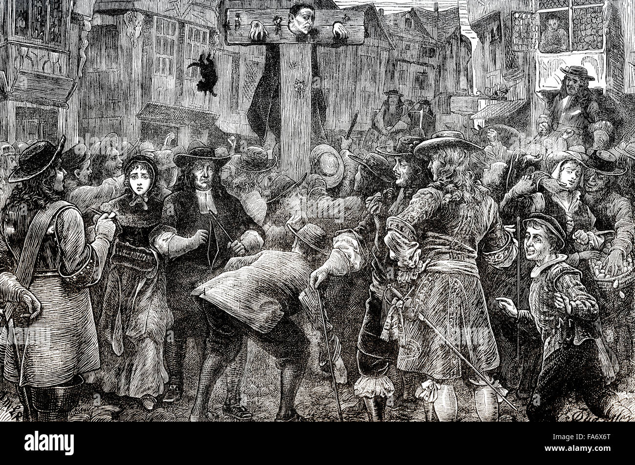 18th century pillory england hi-res stock photography and images - Alamy