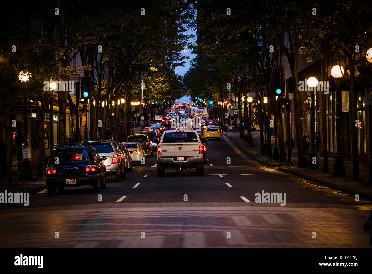 Seattle Street Scene. Urban city life. Washington Satate Stock Photo ...