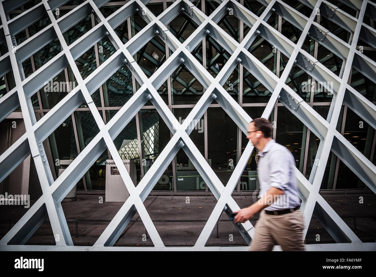 Public Library in Seattle. The Seattle Central Library opened in 2004 ...