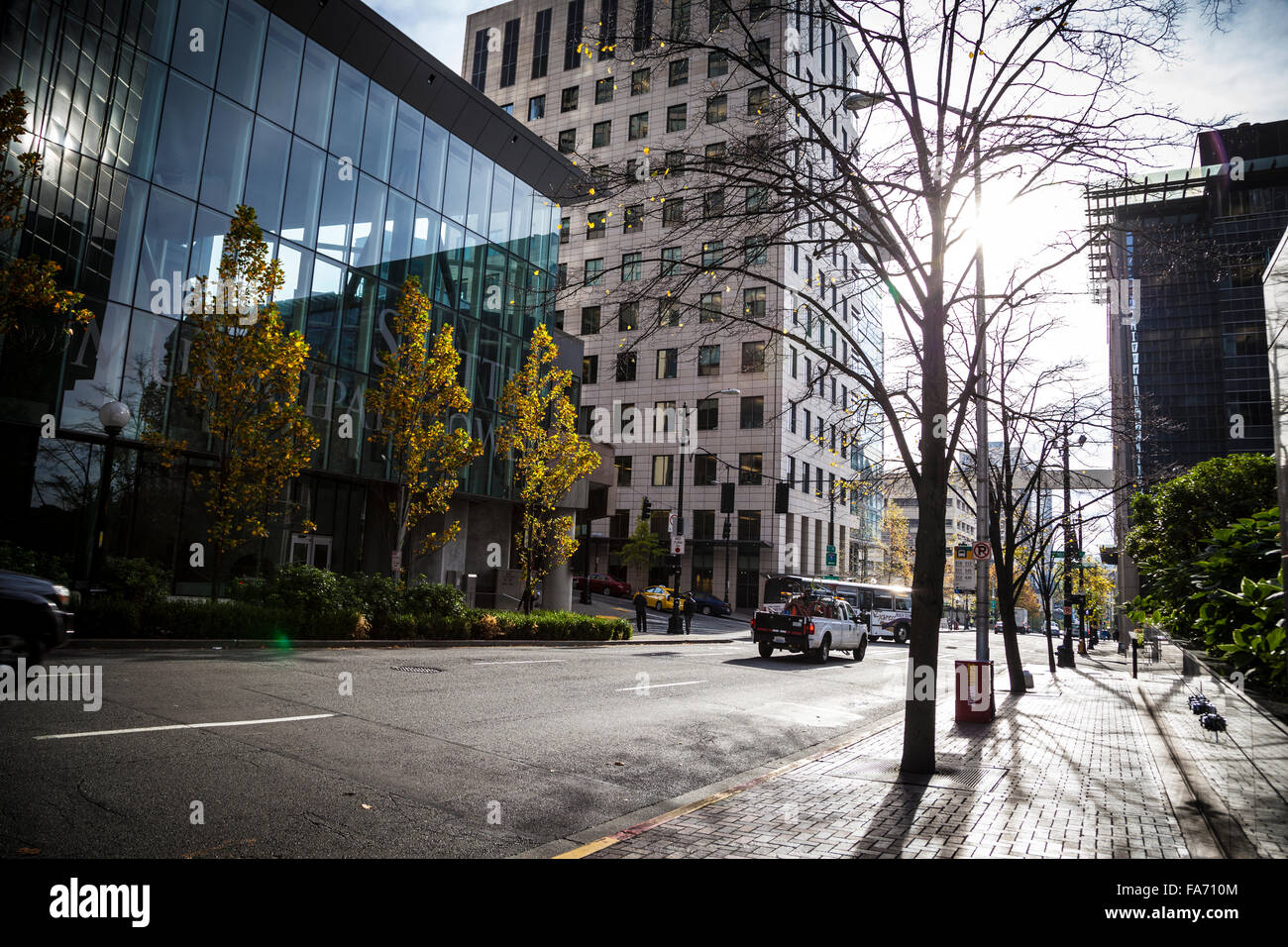 Urban Street Scene, Seattle, washington state Stock Photo - Alamy