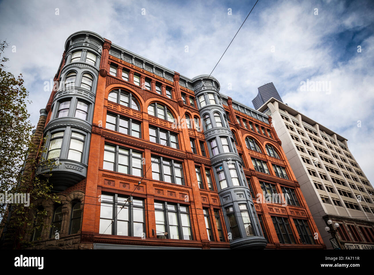 Historic state building in Pioneer square in Seattle, Washington Stock ...