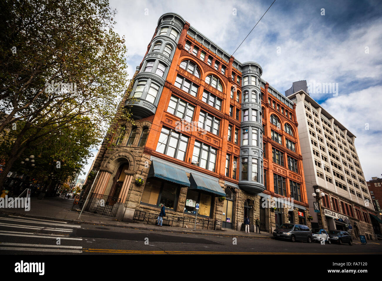 Historic state building in Pioneer square in Seattle, Washington Stock ...
