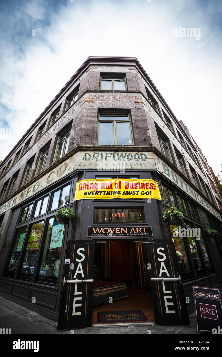 Vintage seattle pioneer square hi-res stock photography and images - Alamy