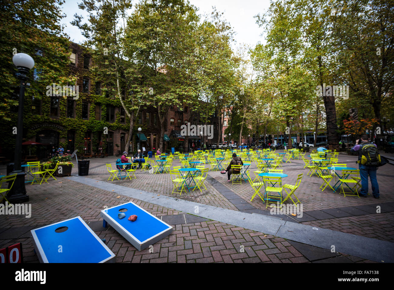 Occidental Park is in the heart of the historic Pioneer Square district ...