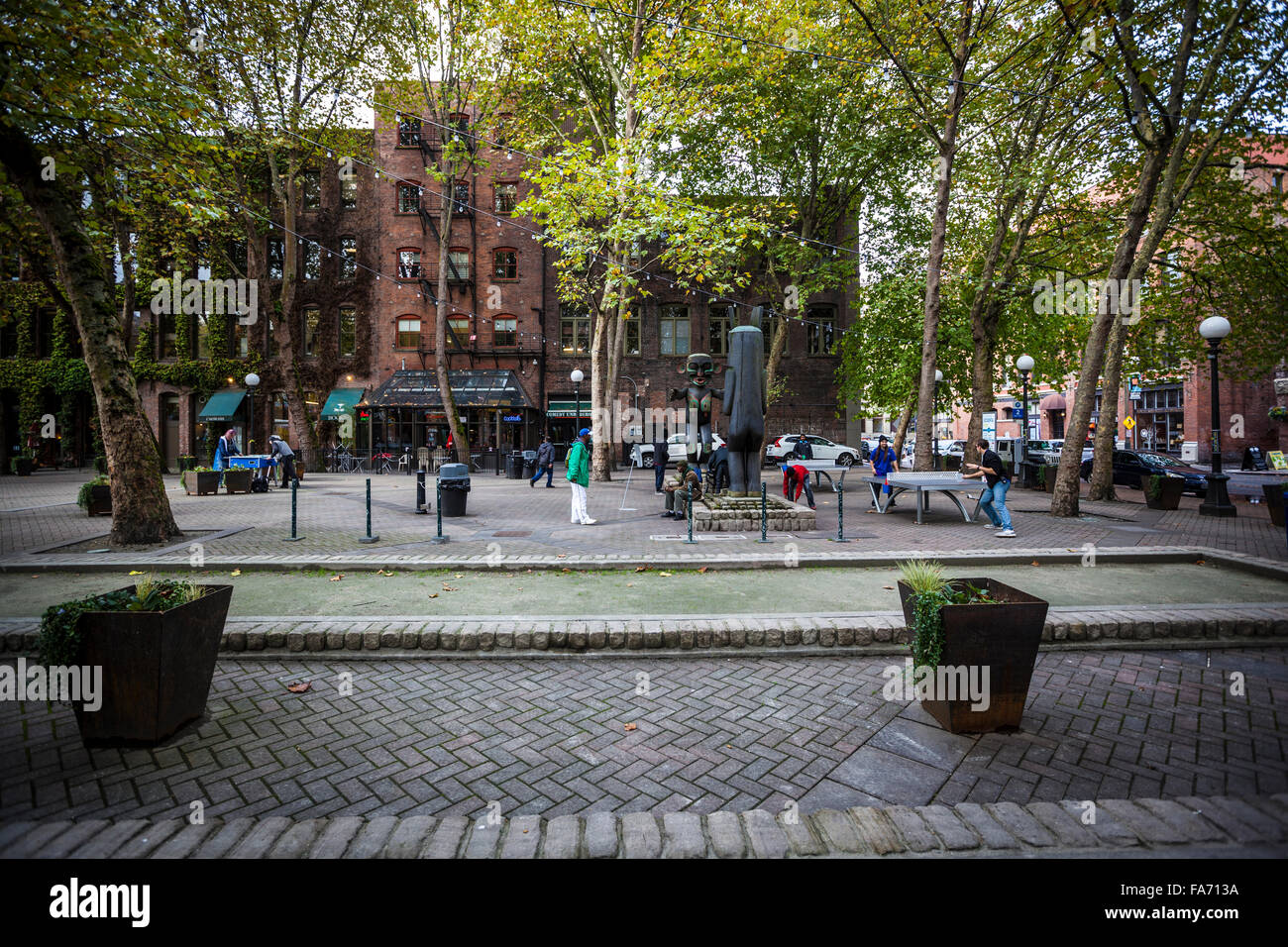 Occidental Park is in the heart of the historic Pioneer Square district ...