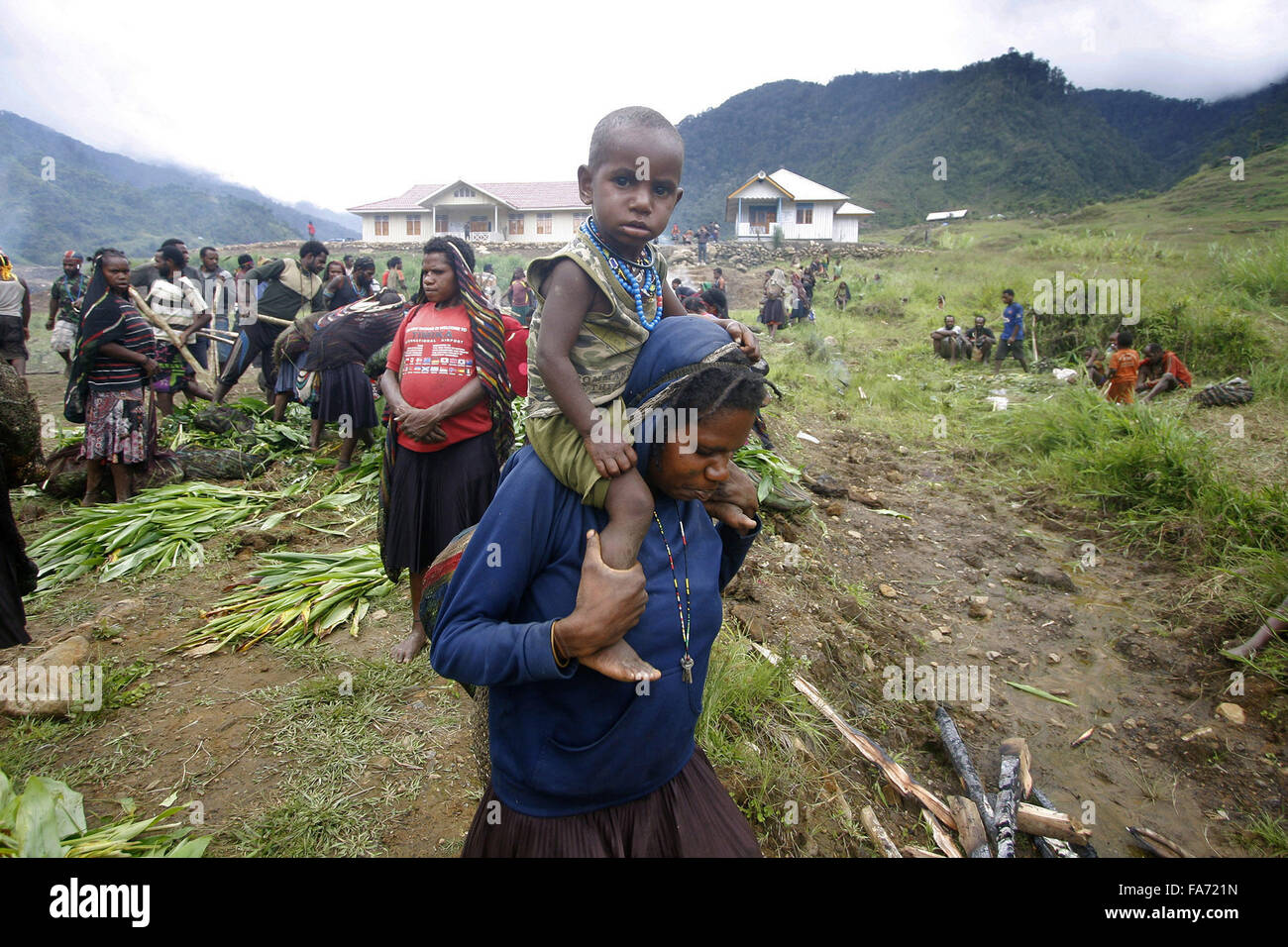 Nduga, Papua, Indonesia. 1st Dec, 2015. PAPUA, INDONESIA - DECEMBER 06 ...