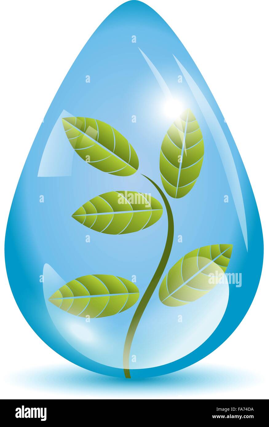 Water surface in green environment Stock Vector Images - Alamy