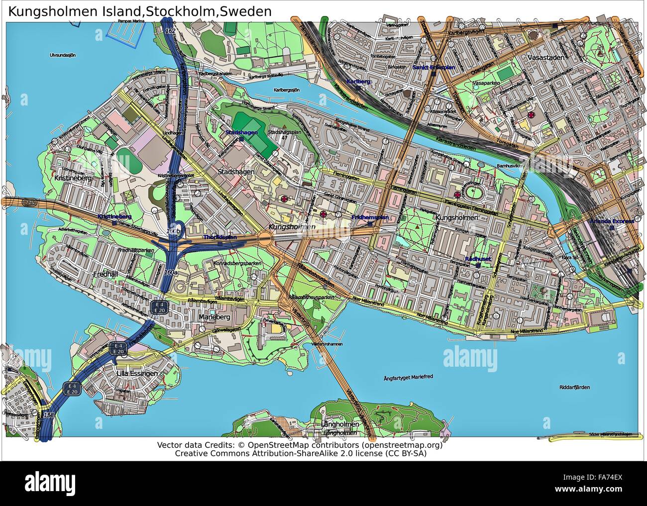 Map Stockholm Capital City Stock Photos & Map Stockholm Capital City ...
