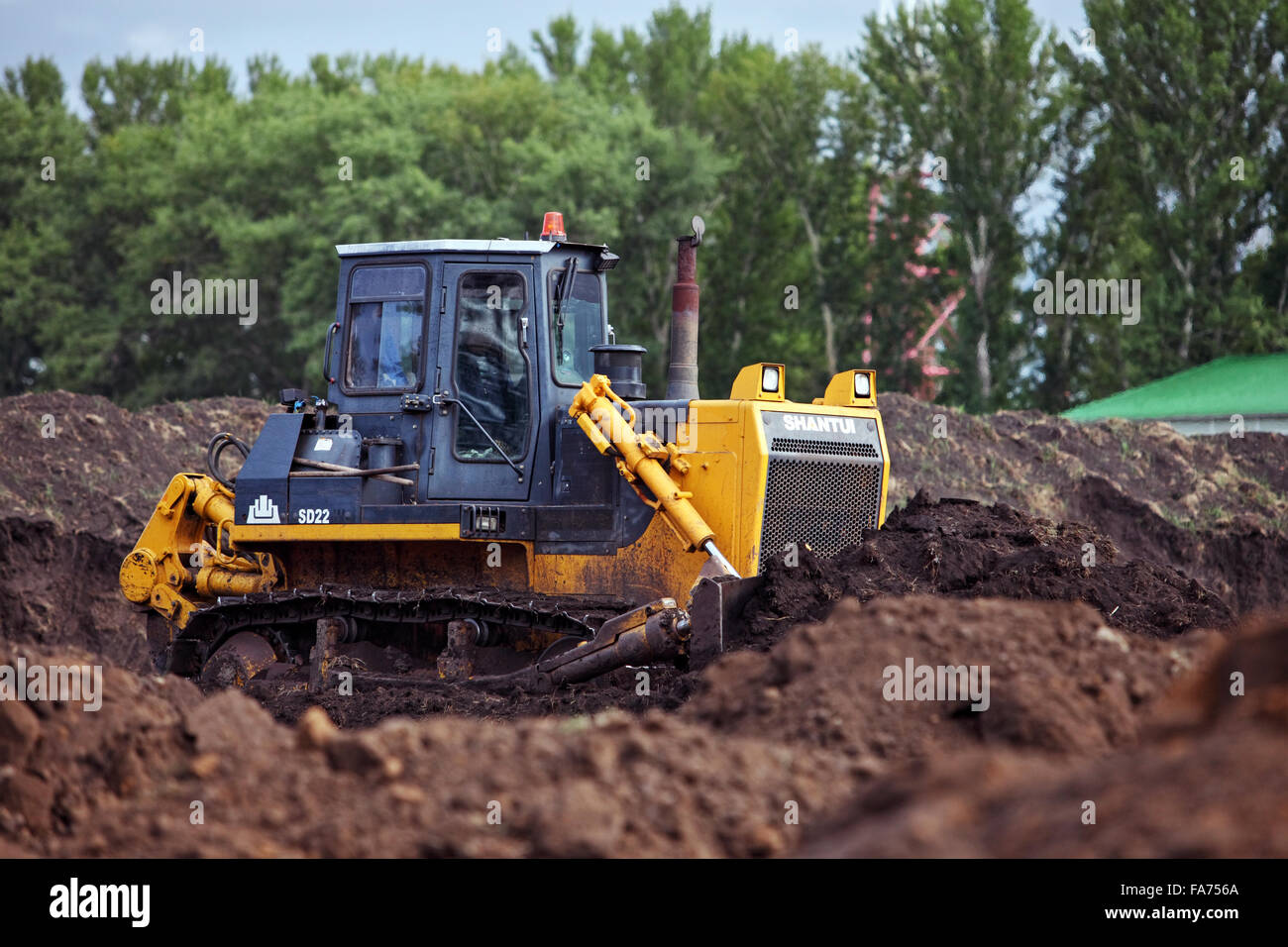 Earth Moving on UK Construction site 2015 Stock Photo - Alamy