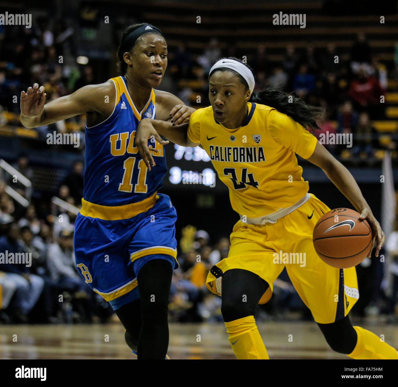 Berkeley, CA USA. 21st Dec, 2015. California F # 24 Courtney Range game ...