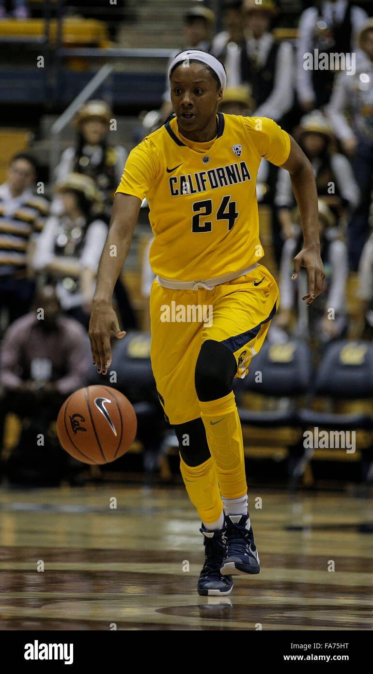 Berkeley, CA USA. 21st Dec, 2015. California F # 24 Courtney Range game ...
