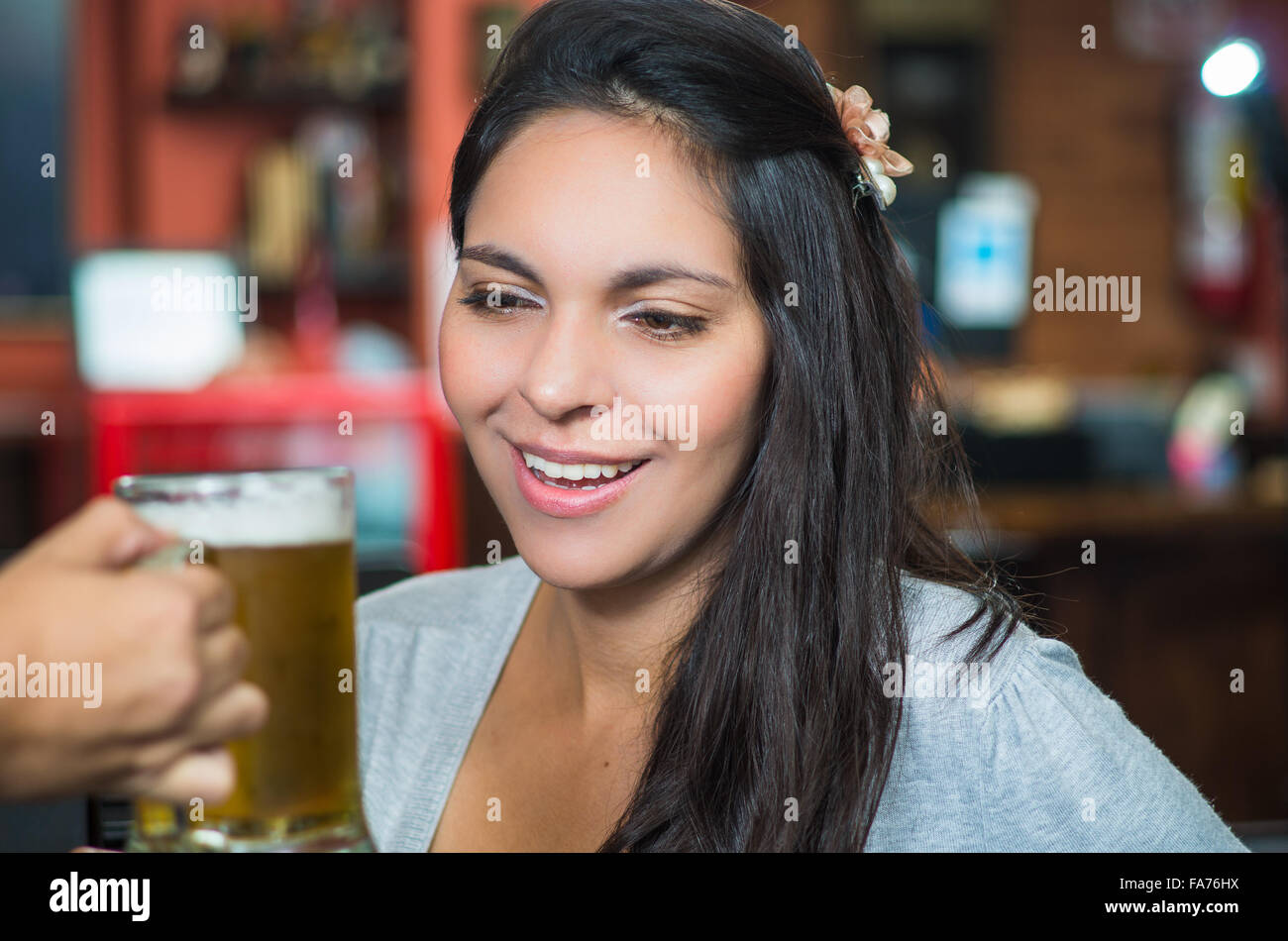 Receiving glass hi-res stock photography and images - Alamy